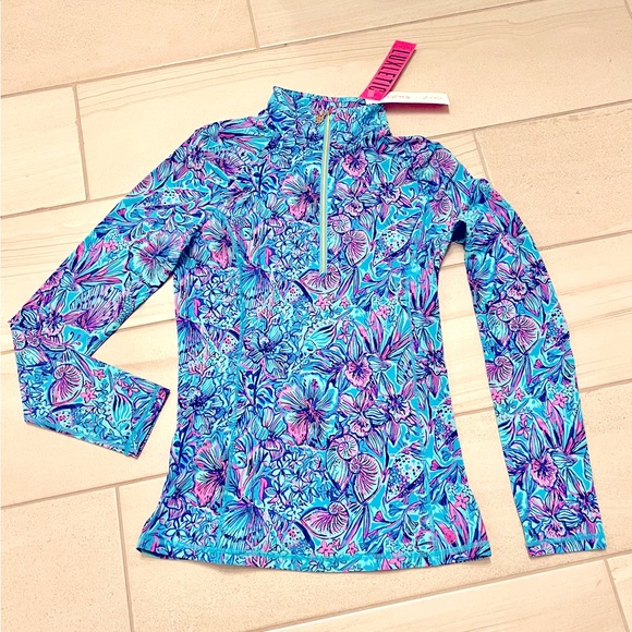 Lilly Pulitzer | Tops | Lilly Pulitzer Justine Half Zip Upf 5 Size S ...